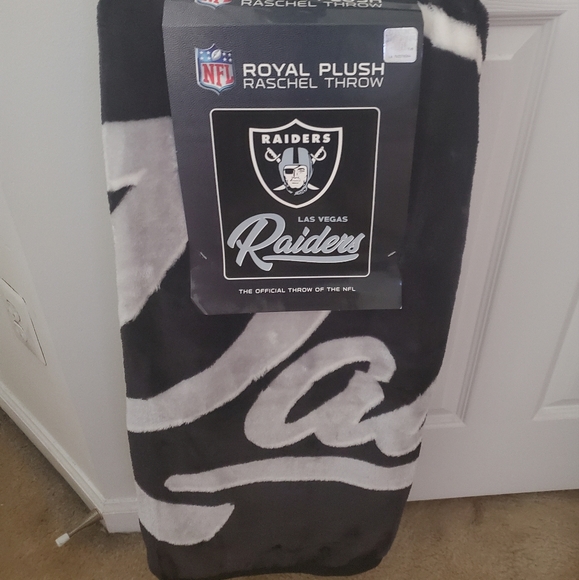 NFL | Bedding | Las Vegas Raiders Royal Plush Throw 5x60 In | Poshmark